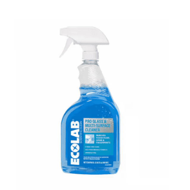 ECOLAB 32 oz. Ammonia-Free Pro Glass Cleaner and Multi-Surface Cleaner ...