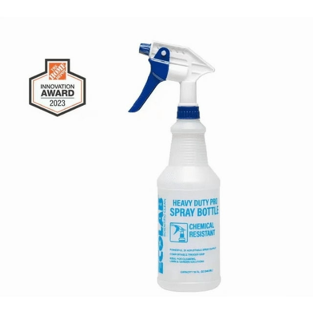 ECOLAB 32 oz. Heavy Duty Pro All Purpose Spray Bottle; Refillable ...