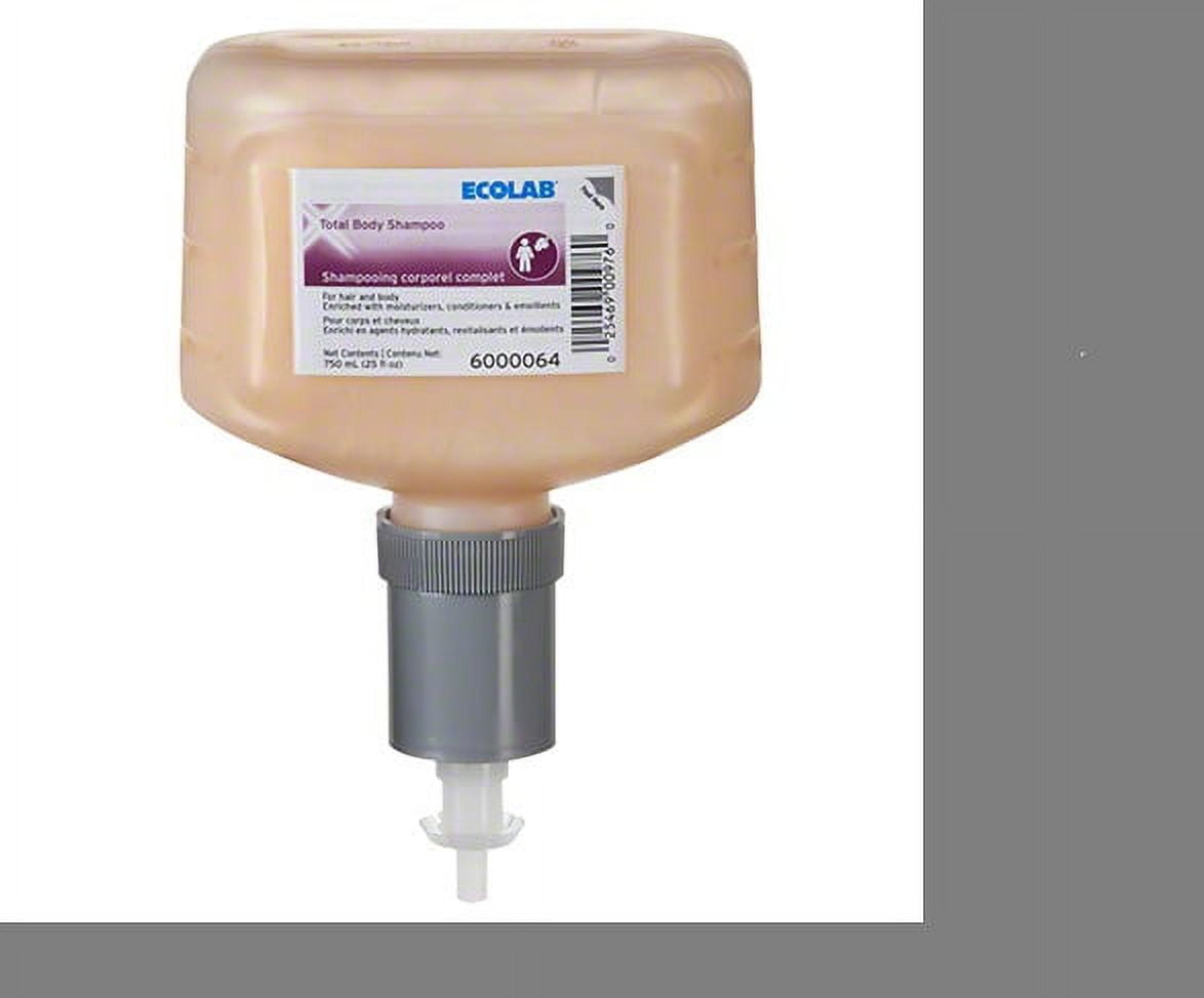 ECOLAB 6000064 Total Body Shampoo For Hair & Body 750 ml 25 fl oz- QTY ...