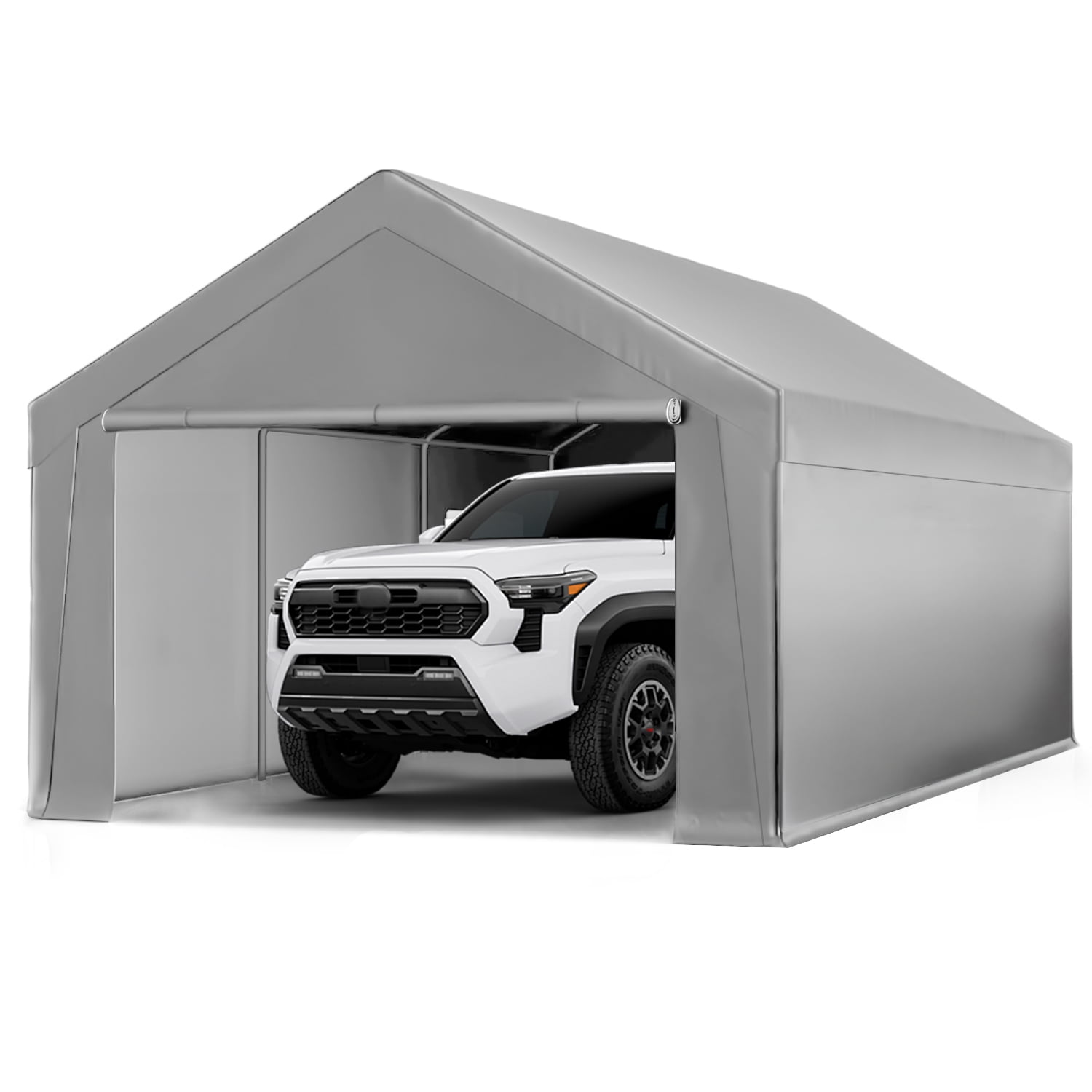 ECOLINEAR Carport 10x20 ft Heavy Duty Carport, Outdoor Potable Garage with Removable Sidewalls ...