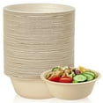 ECOLipak 150 Pack Compostable Bowls, 16 oz H2FSDDisposable Paper Bowls ...