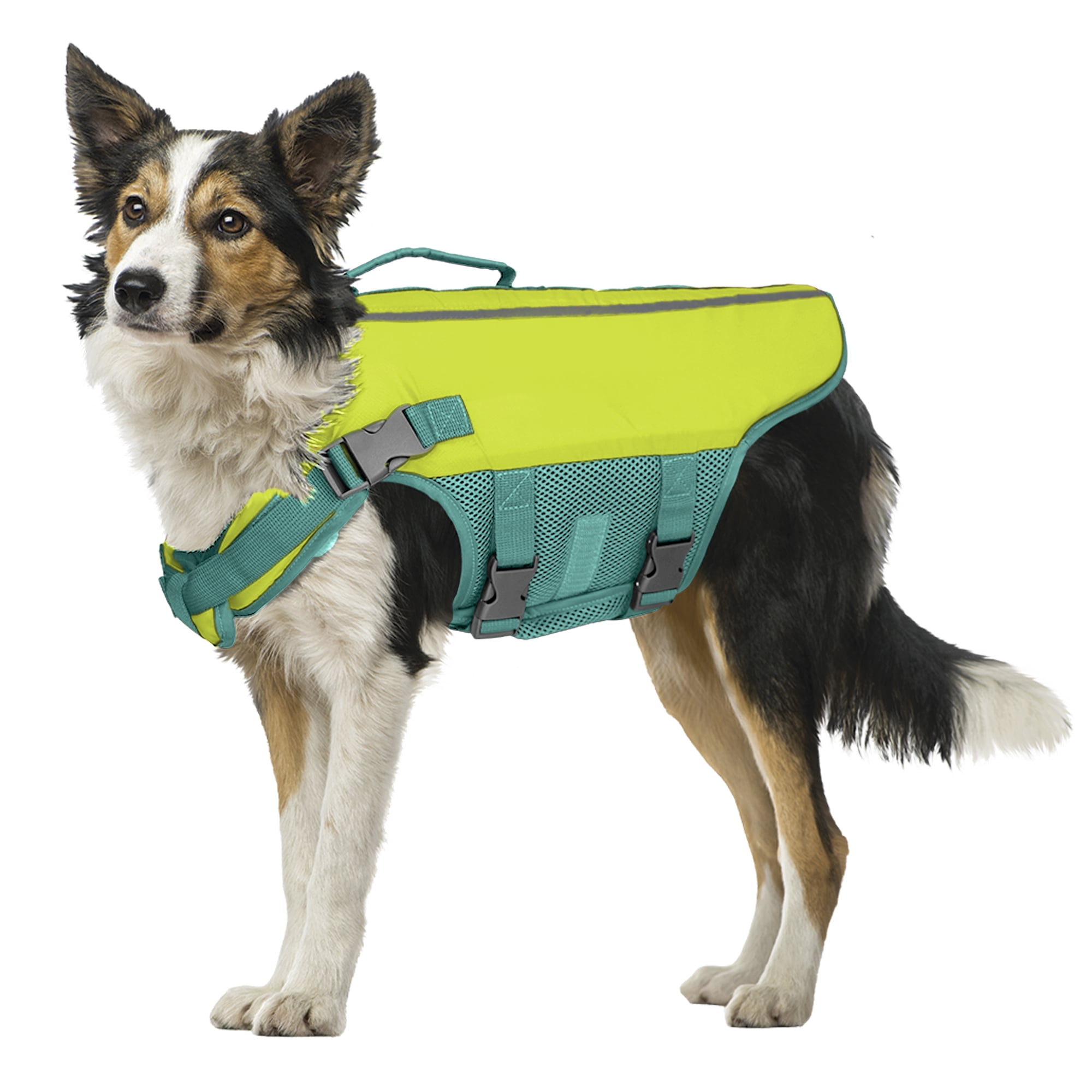 Vibrant Life Flotation Vest for Dogs, Medium, Yellow with Handle ...