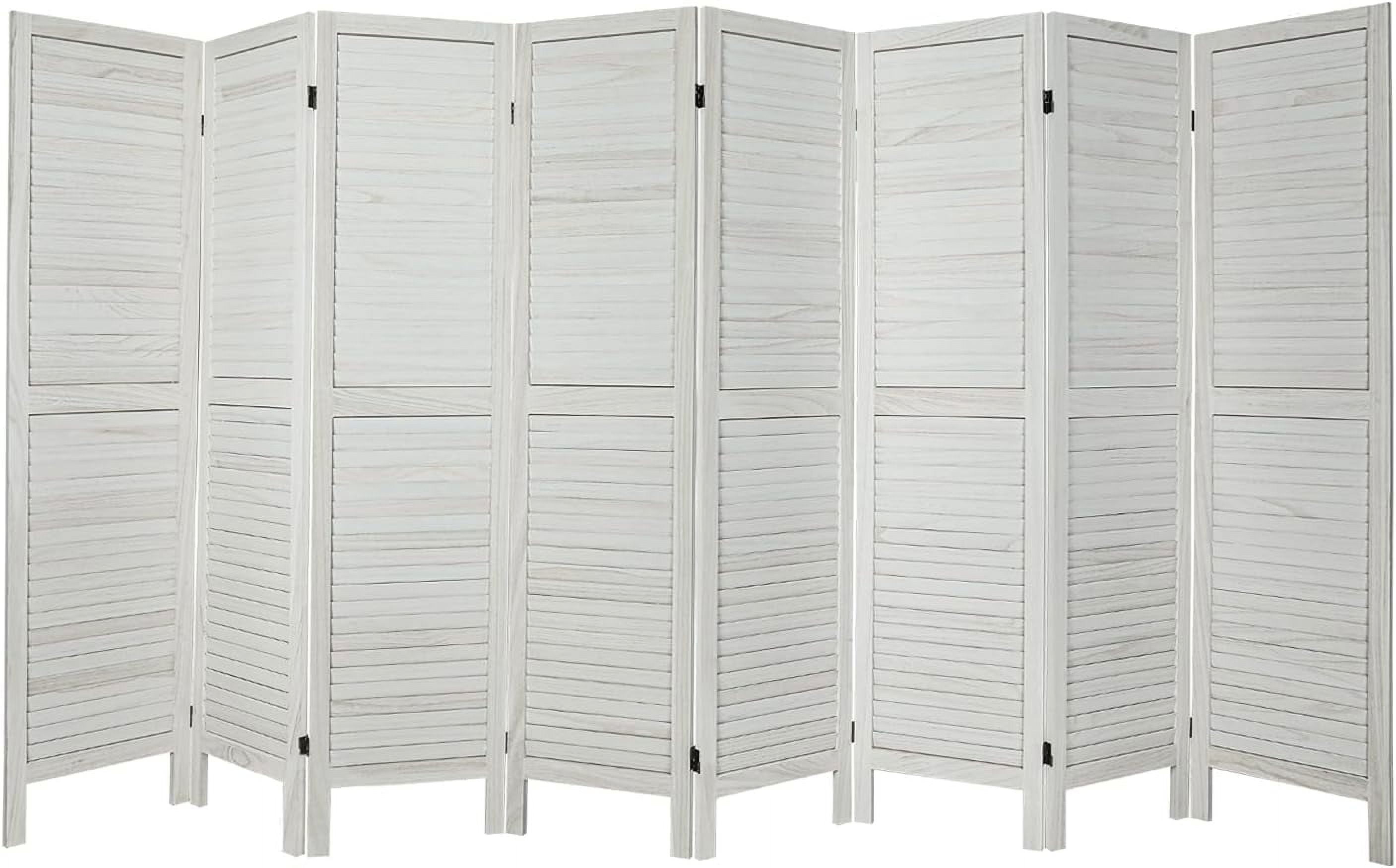 ECOMEX 8 Panel Room Divider Fully Assembled 5.6Ft Wood Room Divider ...