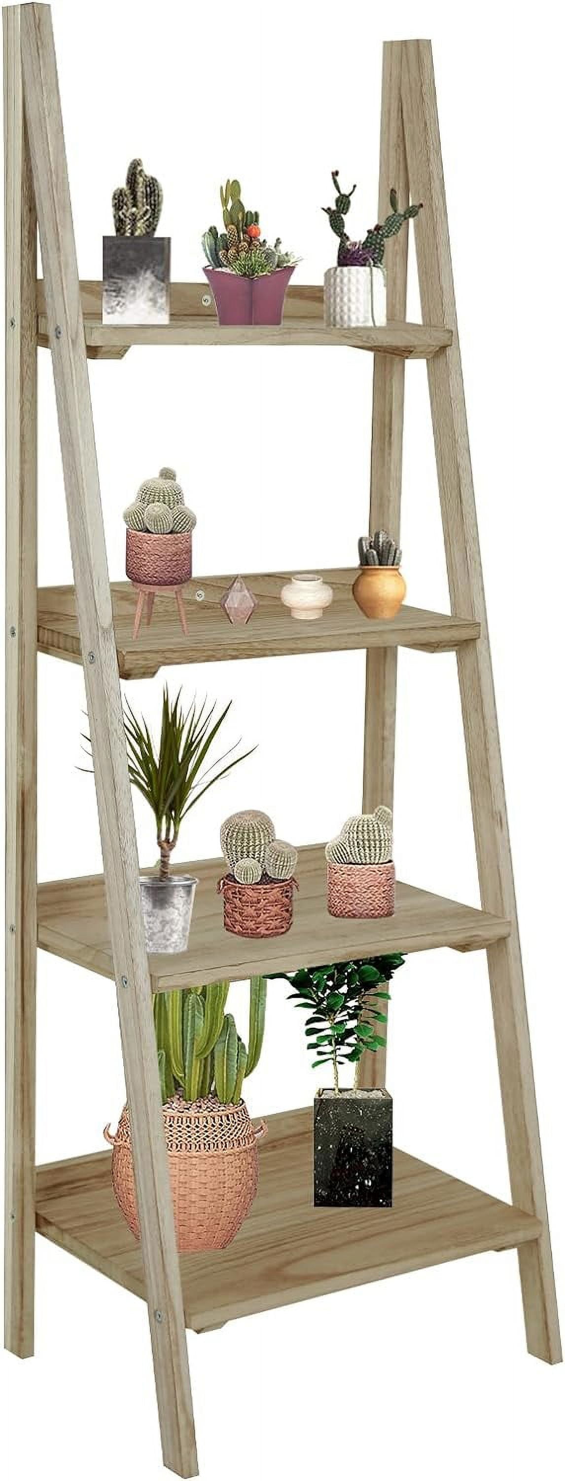 ECOMEX Foldable Ladder Shelf, Plant Stand, Indoor Plant Stand, Ladder ...