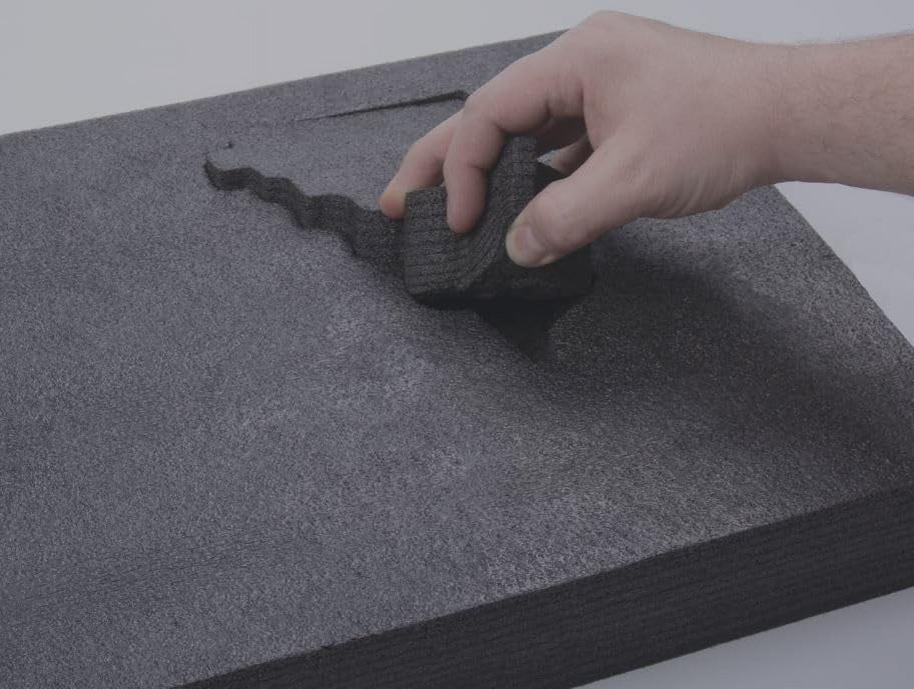 ECONO FOAM ™ Black/Red 24" x 48" Layered Foam for Kaizen Projects (30mm ...