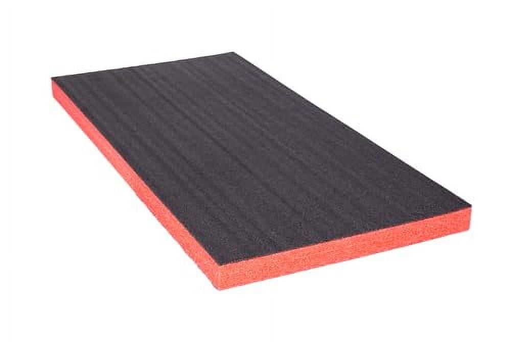 ECONO FOAM ™ Black/Red 24" x 48" Layered Foam for Kaizen Projects (57mm ...