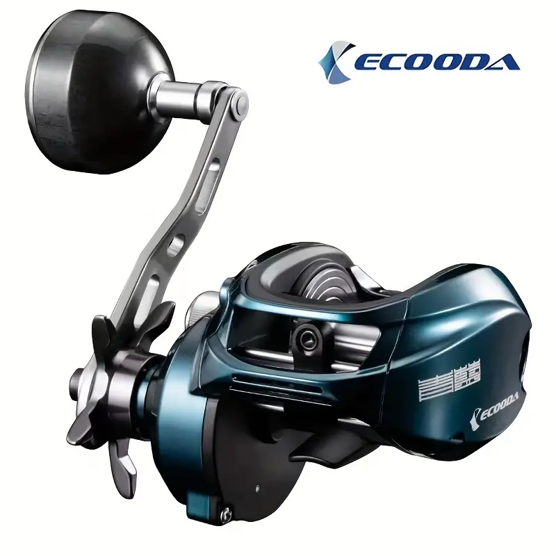 ECOODA CYAN BLUE Series ECB 600HG Left hand 5.9:1 Fishing Reel ...