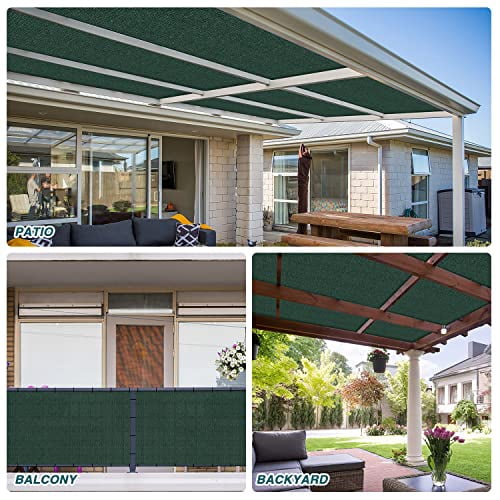 ECOOPTS 6'x25' Sun Shade Roll, Sun Shade UV Blockage Cover for Outdoor ...