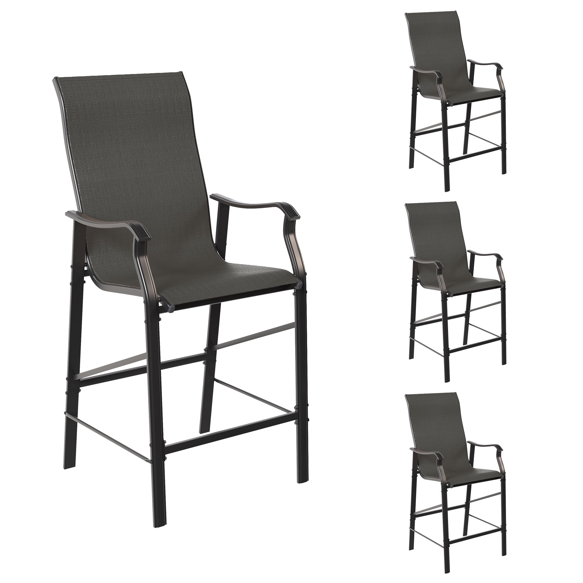 ECOPATIO Grand patio Outdoor Counter Height Patio Stools Set of 4, All ...