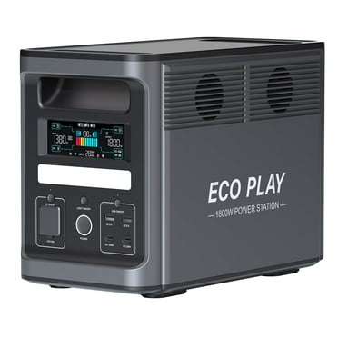 EF EcoFlow DELTA 3 Portable Power Station, 1024Wh LiFePO4 Battery, Solar Generator, 1800W AC ...