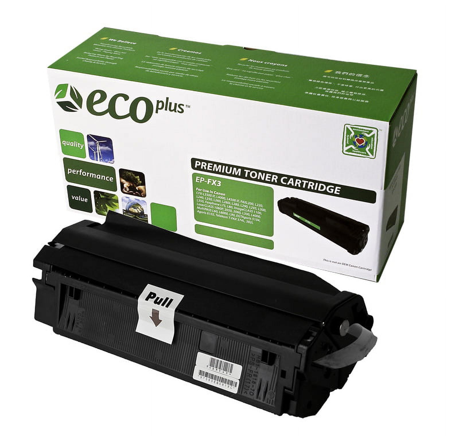 ECOPlus ™ Remanufactured Toner Cartridge for Canon 1557A002BA, FX3 ...