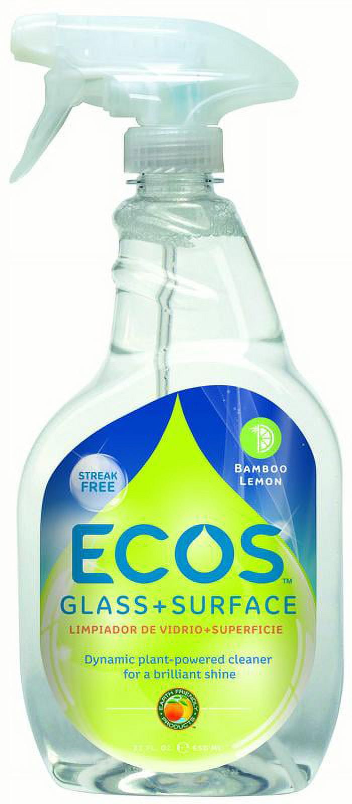 ECOS Glass + Surface Cleaner, Bamboo Lemon, 22 Oz - Walmart.com