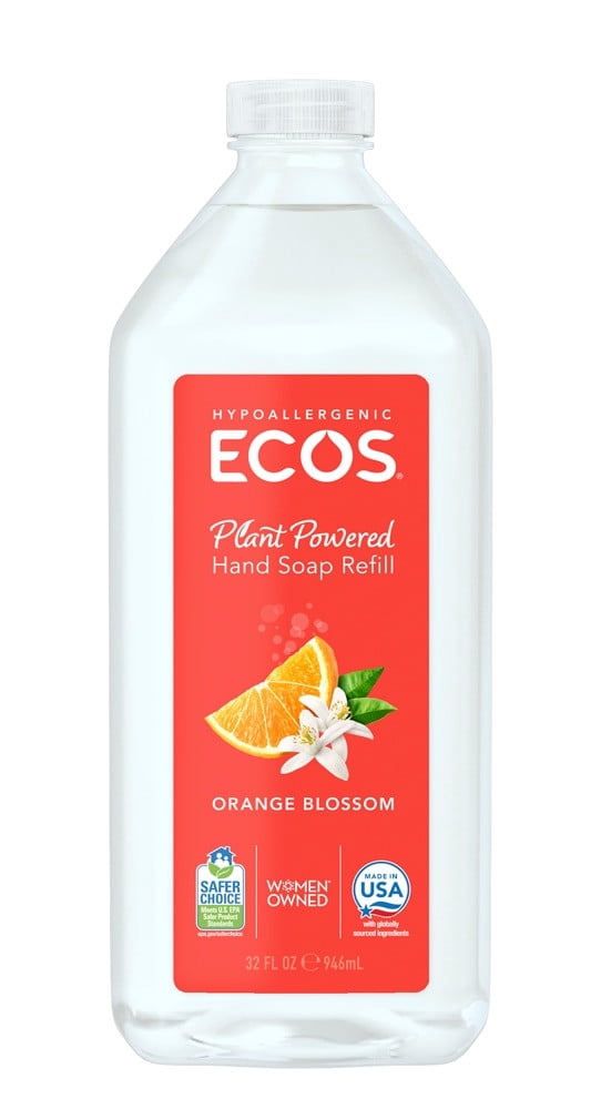 ECOS Hand Soap Refill Orange Blossom -- 32 fl oz - Walmart.com