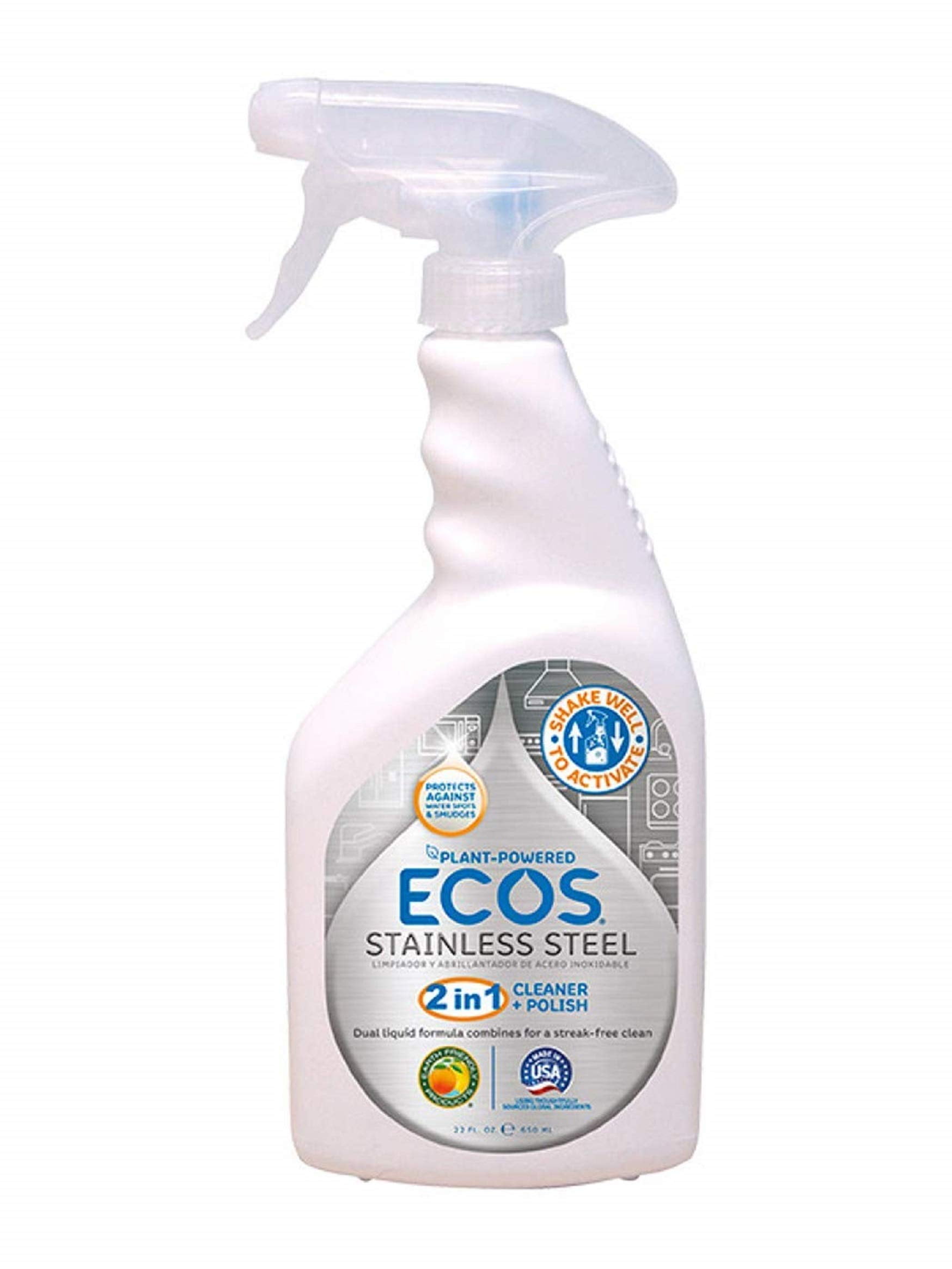 ECOS Stainless Steel Cleaner & Polish - 22 oz C29 - Walmart.com