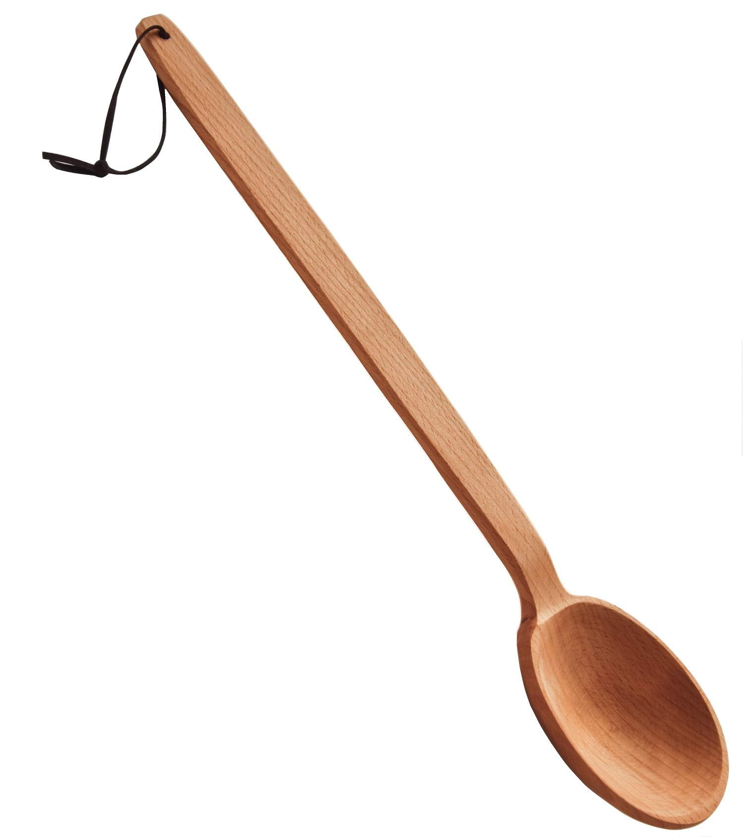 ECOSALL Heavy Duty Large Wooden Spoon 18-inch, Long Cooking Spoon With ...
