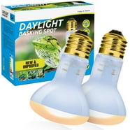 ECOSUB 100W Reptile Heating Lamp E26, Full Spectrum UVA & UVB Sun Lamp, Yellow - Walmart.com