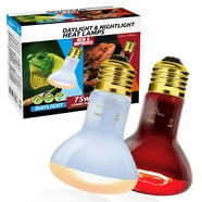 ECOSUB 100W Reptile Heating Lamp E26, Full Spectrum UVA & UVB Sun Lamp, Yellow - Walmart.com