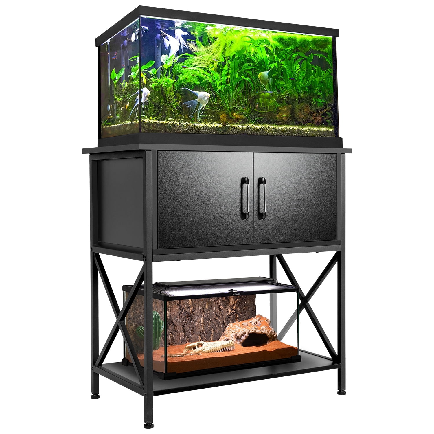 ECOSUB Aquarium Metal Stand, 30.7 x 16.5 x 31.9 Inches, for 20-29 ...