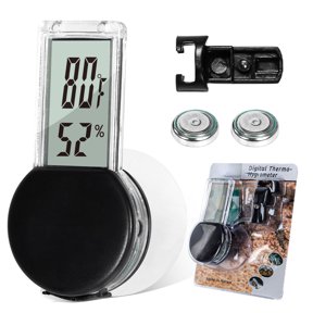7pcs Round Digital Humidity Gauge Monitor Reptile Terrarium Greenhouse ...