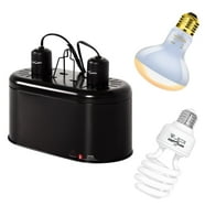 ECOSUB 100W Reptile Heating Lamp E26, Full Spectrum UVA & UVB Sun Lamp, Yellow - Walmart.com