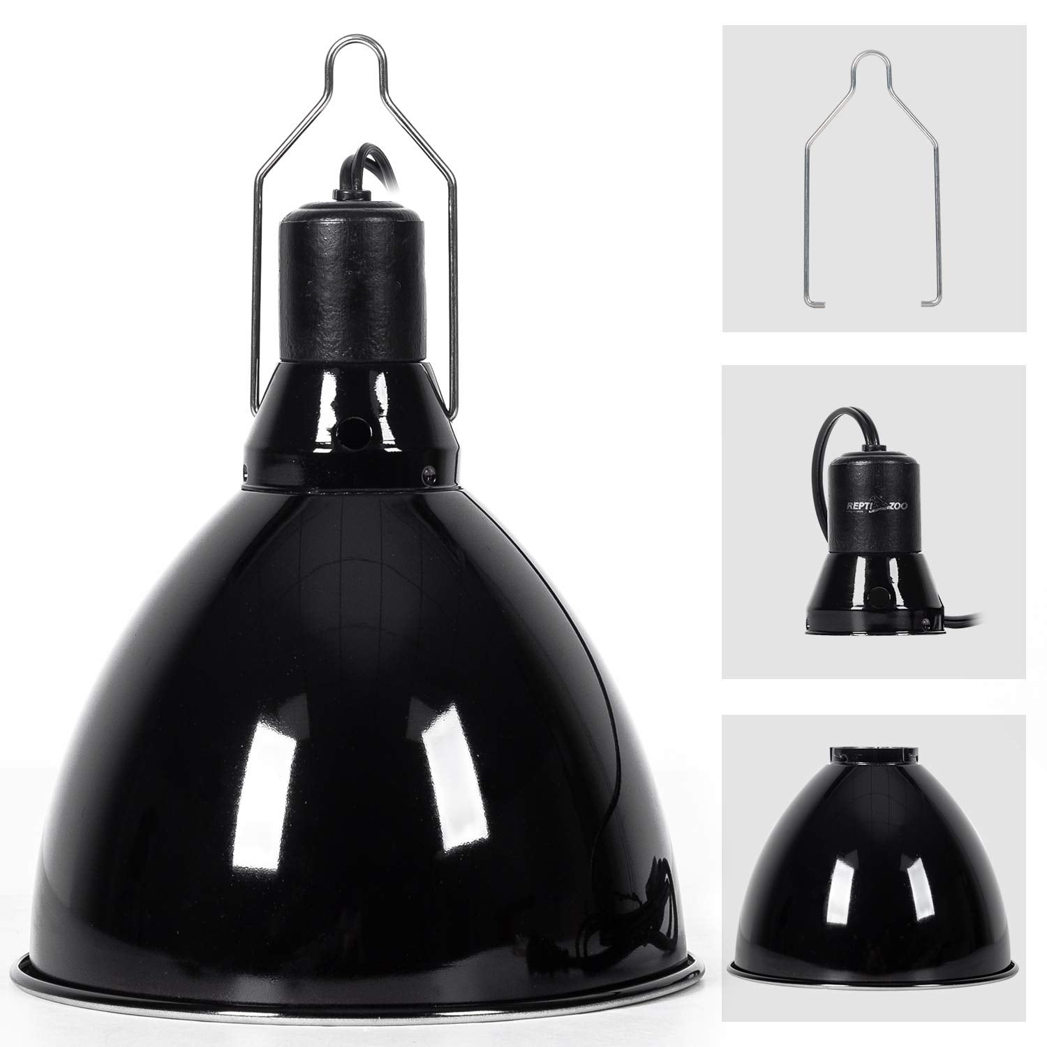 ECOSUB Reptile Terrarium Light Fixture Base, for E26 200W Bulb, Ceramic ...