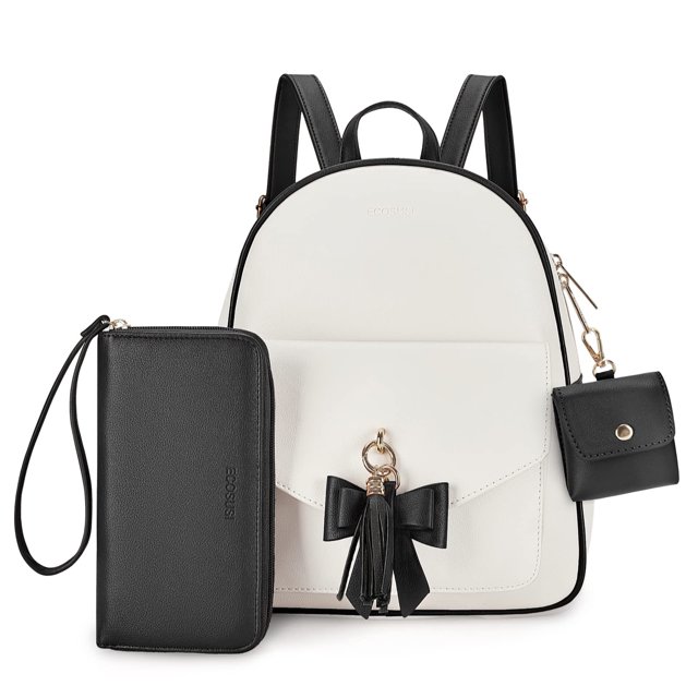 ECOSUSI 3 Pcs Women's Mini Backpack Purse with Pouchs, Leather Fashion ...