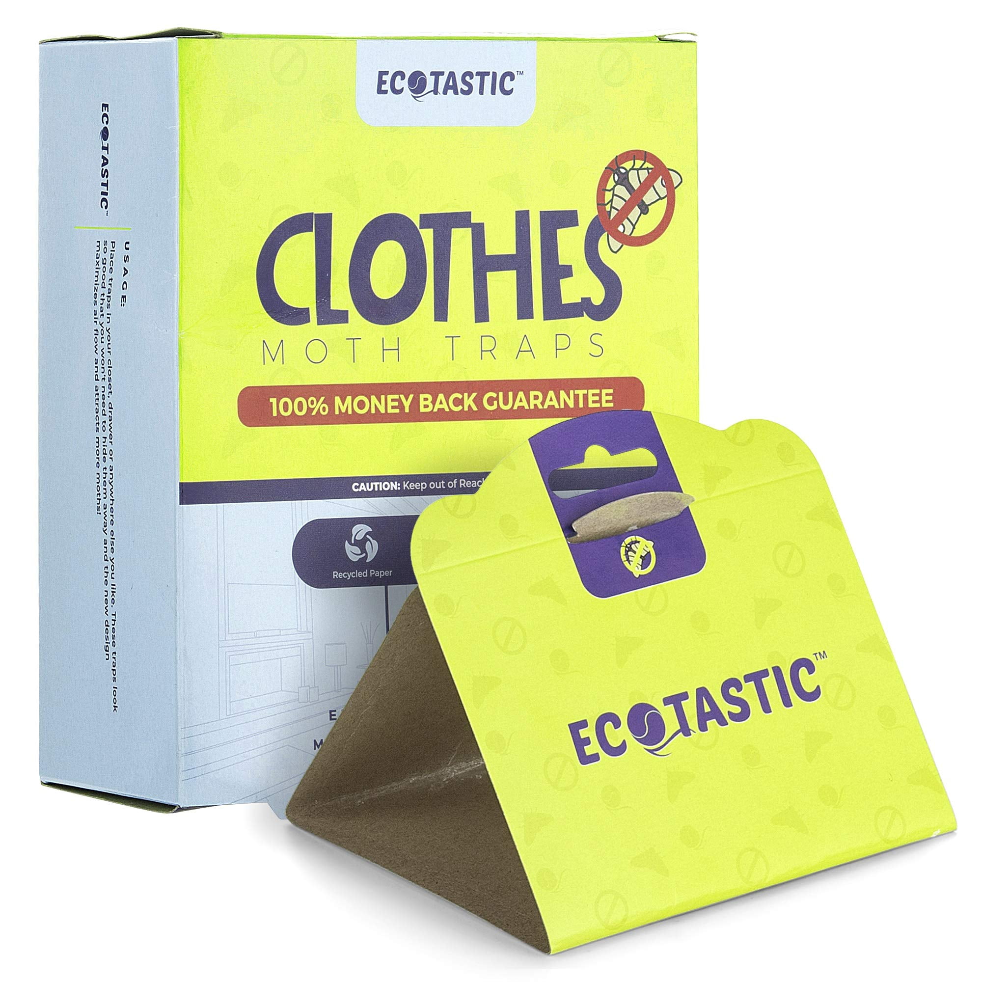 ECOTASTIC Clothing Moth Traps - 11 Count - Foldable Moth - Eco-Friendly ...