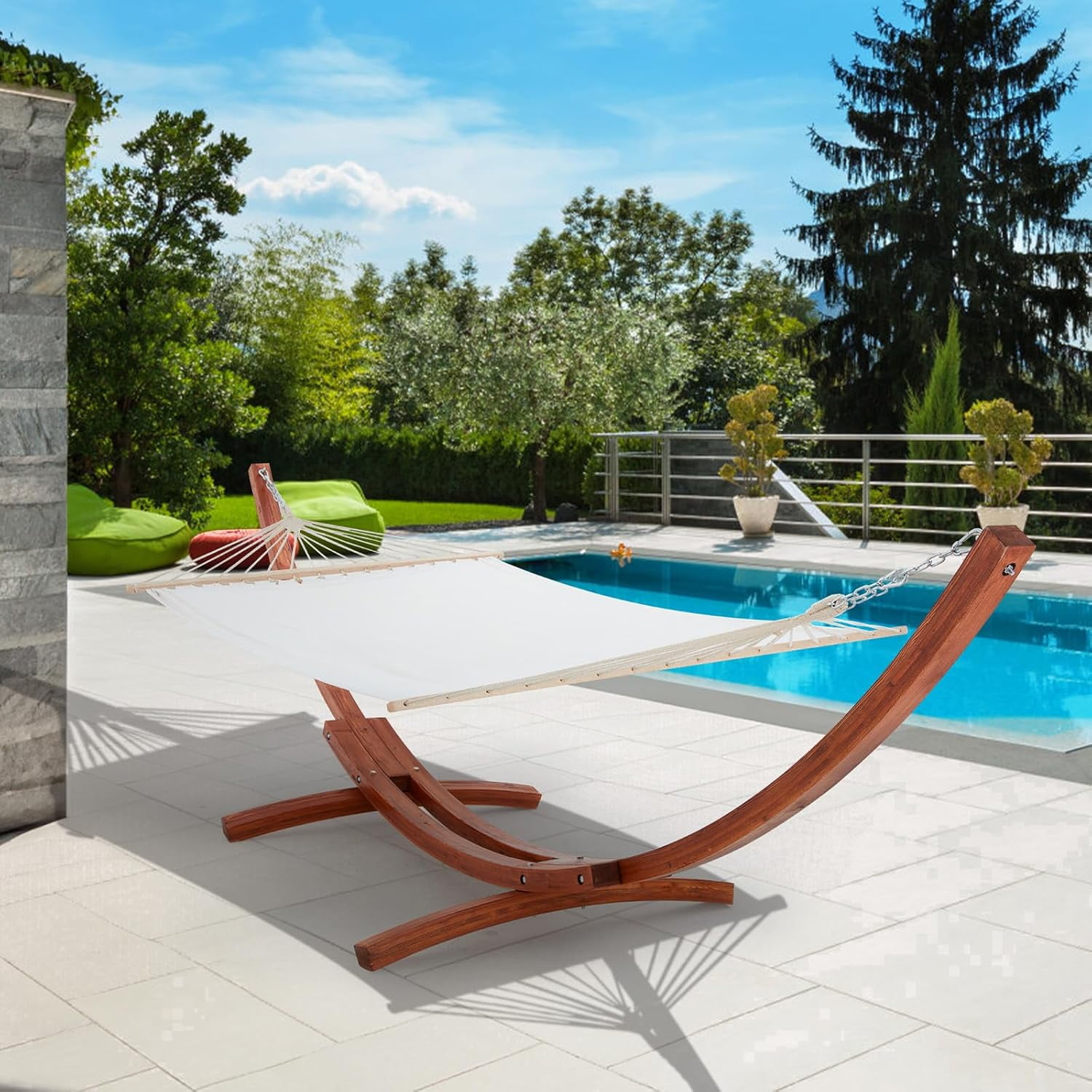 ECOTOUGE 12 FT Hammock with Stand for Outside, Single Person Heavy Duty ...