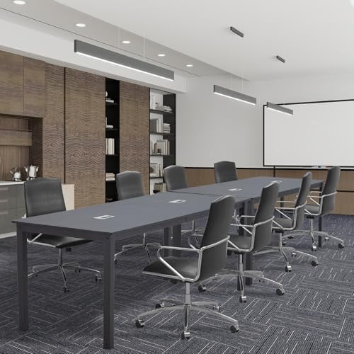 ECOTOUGE 6.5FT Conference Table, 78.7 inch Rectangle Meeting Seminar ...