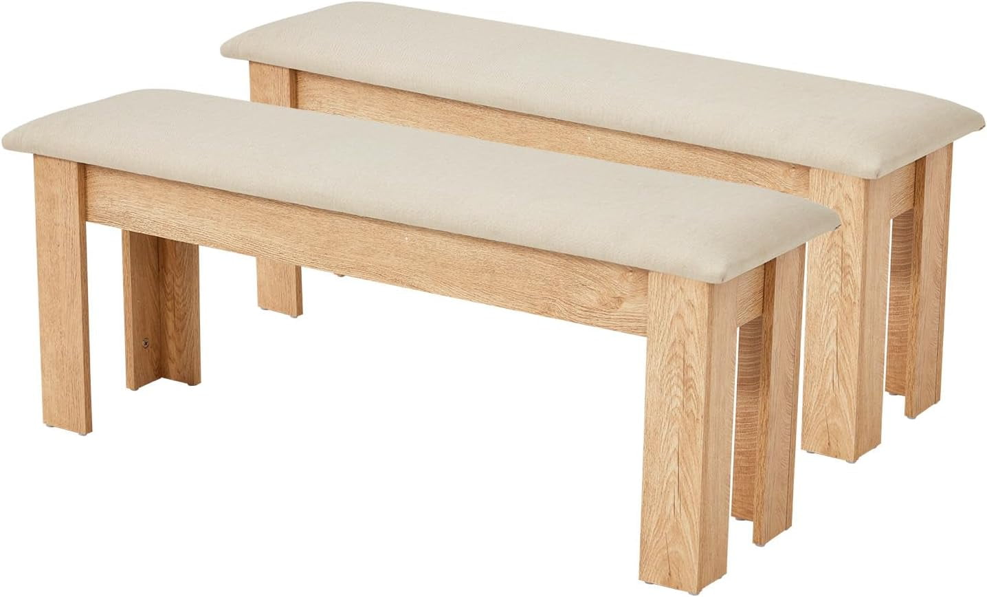 ECOTOUGE Dining Bench, 44 inch Farmhouse Decor Indoor Kitchen Table ...