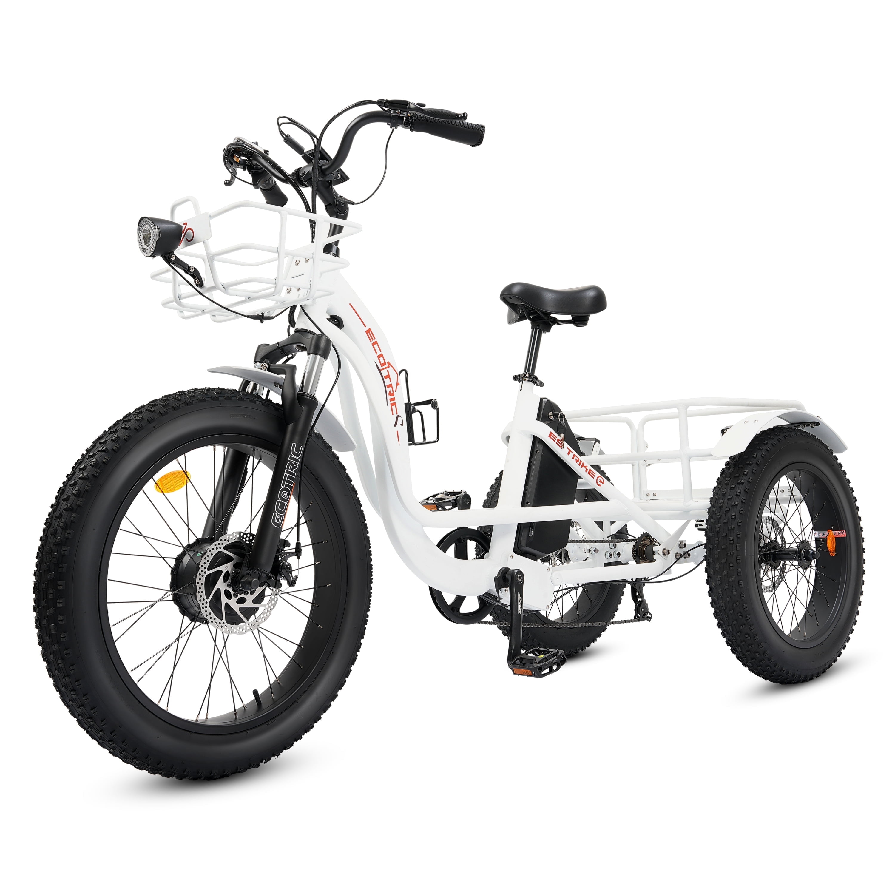 ECOTRIC Electric Fat Tire Tricycle for Adults - 750W, 48V, 22.4AH, 3 ...
