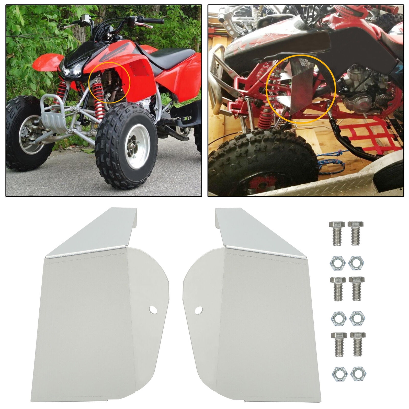 ECOTRIC Aluminum Air Shrouds Air Engine Cooler Scoop Kit Compatible ...