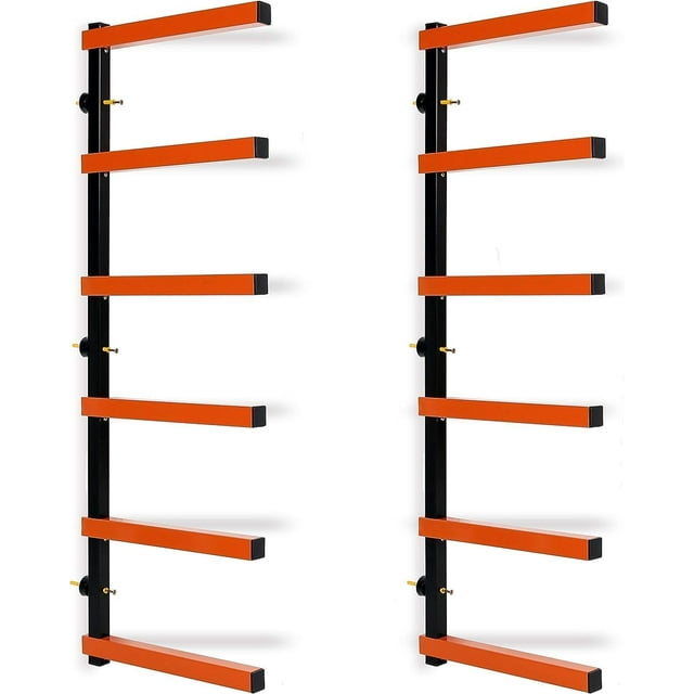 ECOTRIC Lumber Rack Wall Mount Wood Organizer Lumber Organizer - Heavy ...