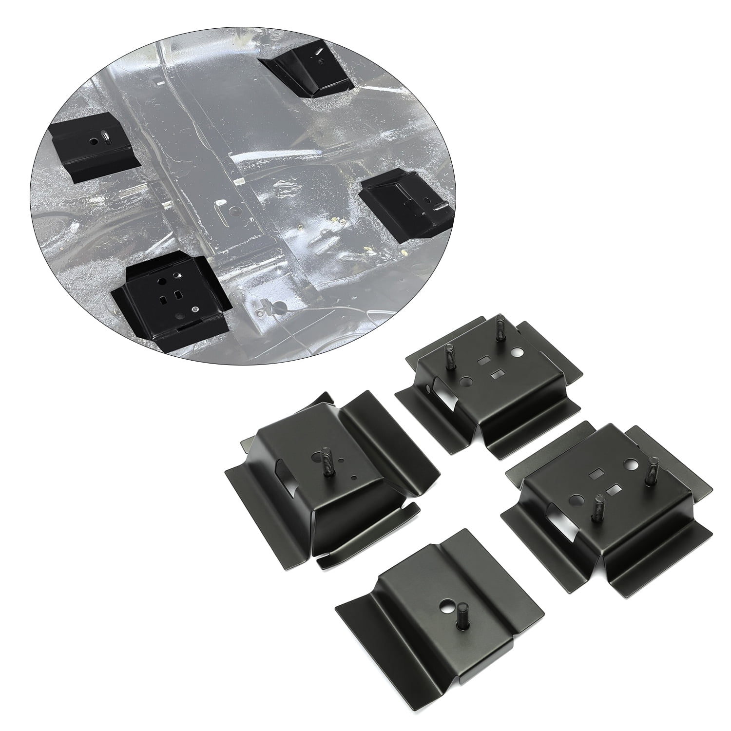 ECOTRIC Seat Brackets Rail Mounting Brackets for 1978-1988 Buick Regal ...
