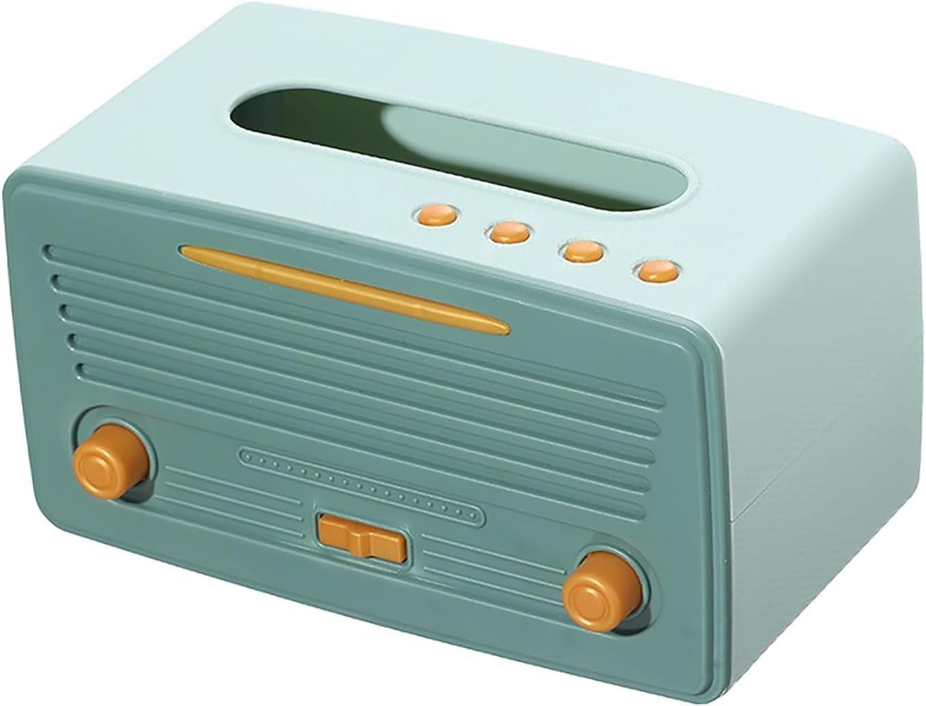 ECOVISTA Retro Radio Tissue Box Holder Plastic Multifunctional Radio ...