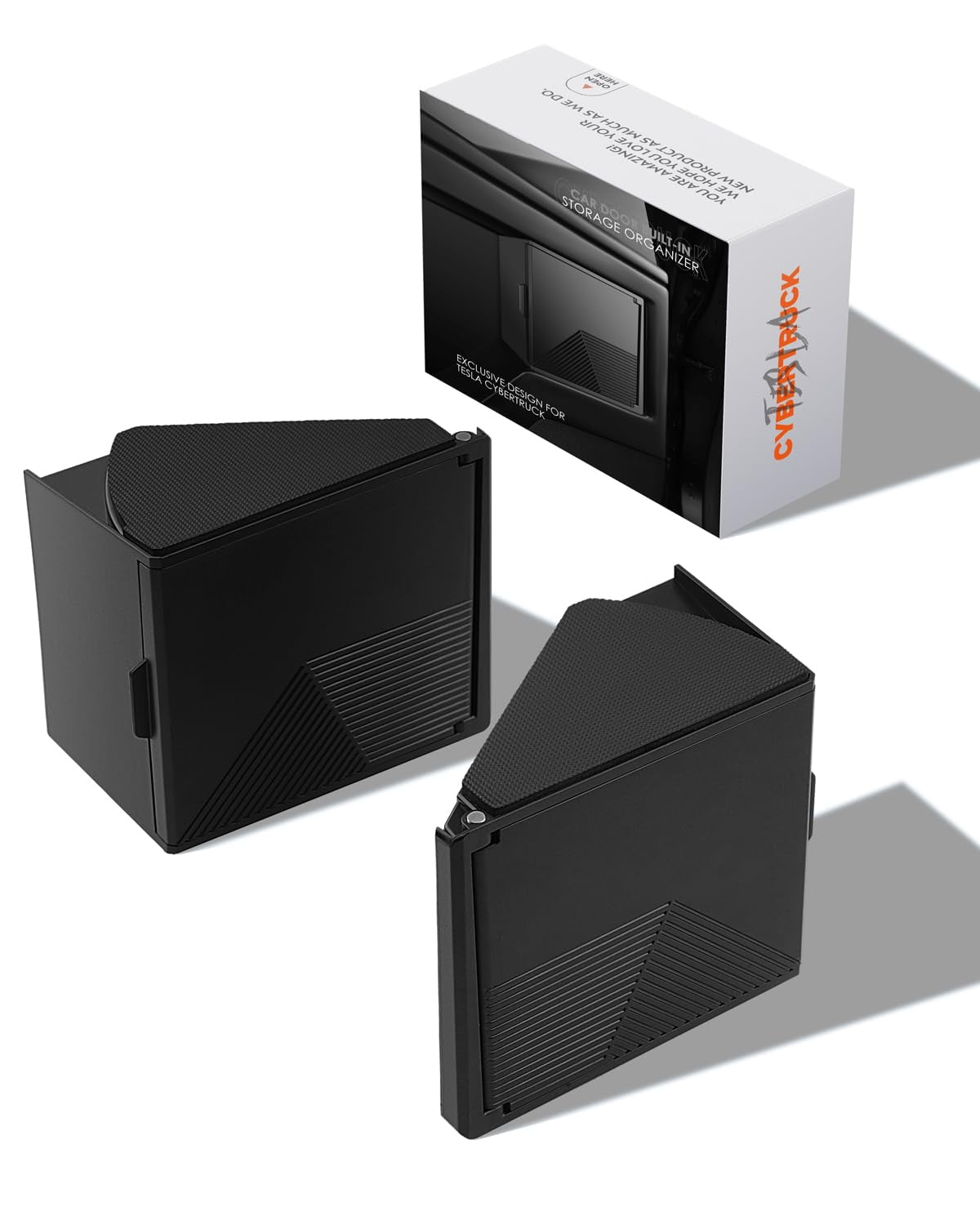 ECOZEN for Tesla Cybertruck 2PCS Door Built-in Hidden Organizers [100% ...