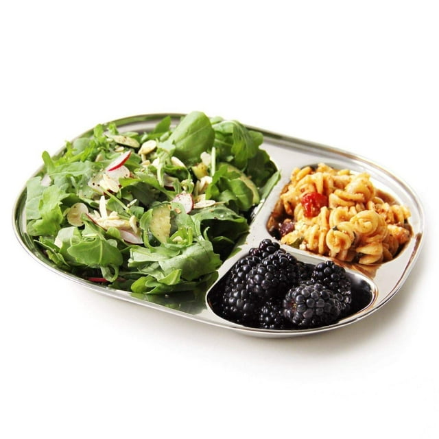ECOlunchbox Stainless Steel Divided Dinner Tray Large - Walmart.com