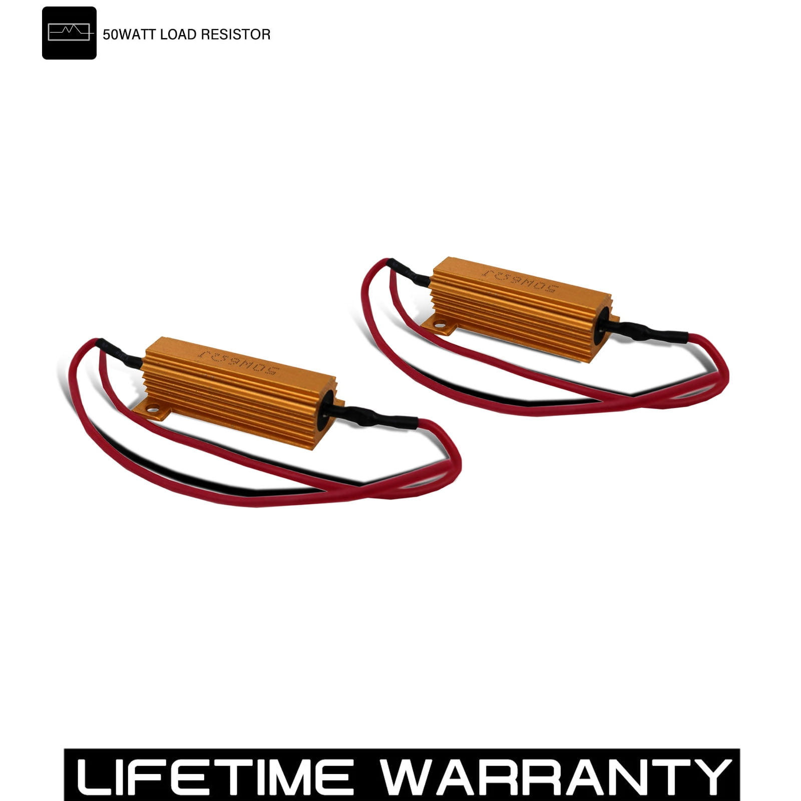 ECP-AUTOTEILE 6Ohm 50Watt LED Light Load Resistor LED Tail/Turn Signal ...