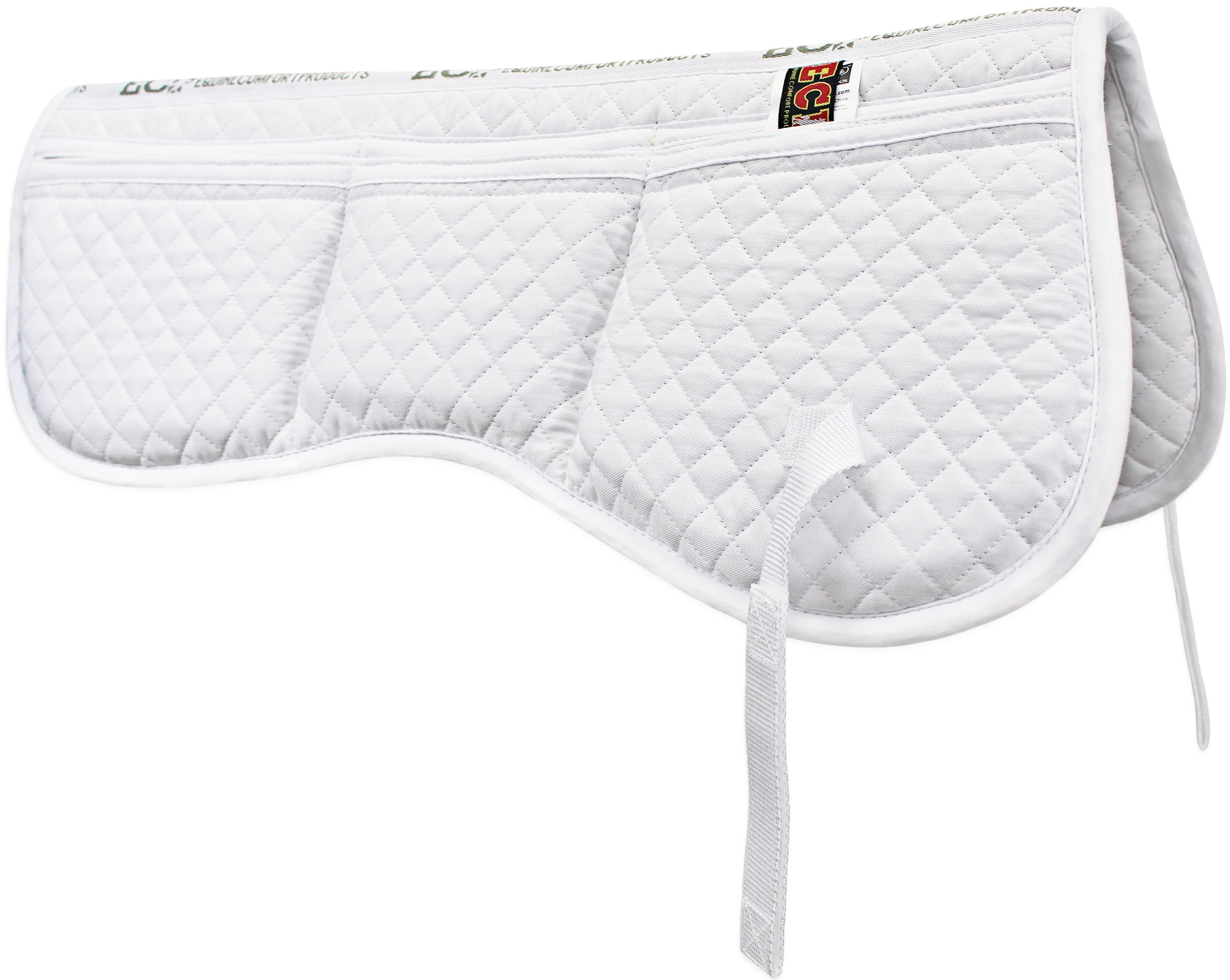 ECP Cotton Correction Contoured Half Saddle Pad - Memory Foam Pockets ...