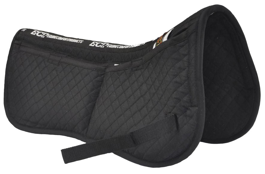 ECP Equine Comfort Products Correction Half Saddle Pad, Black - Walmart.com