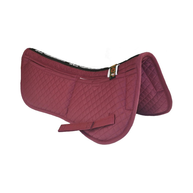 burgundy saddle pads