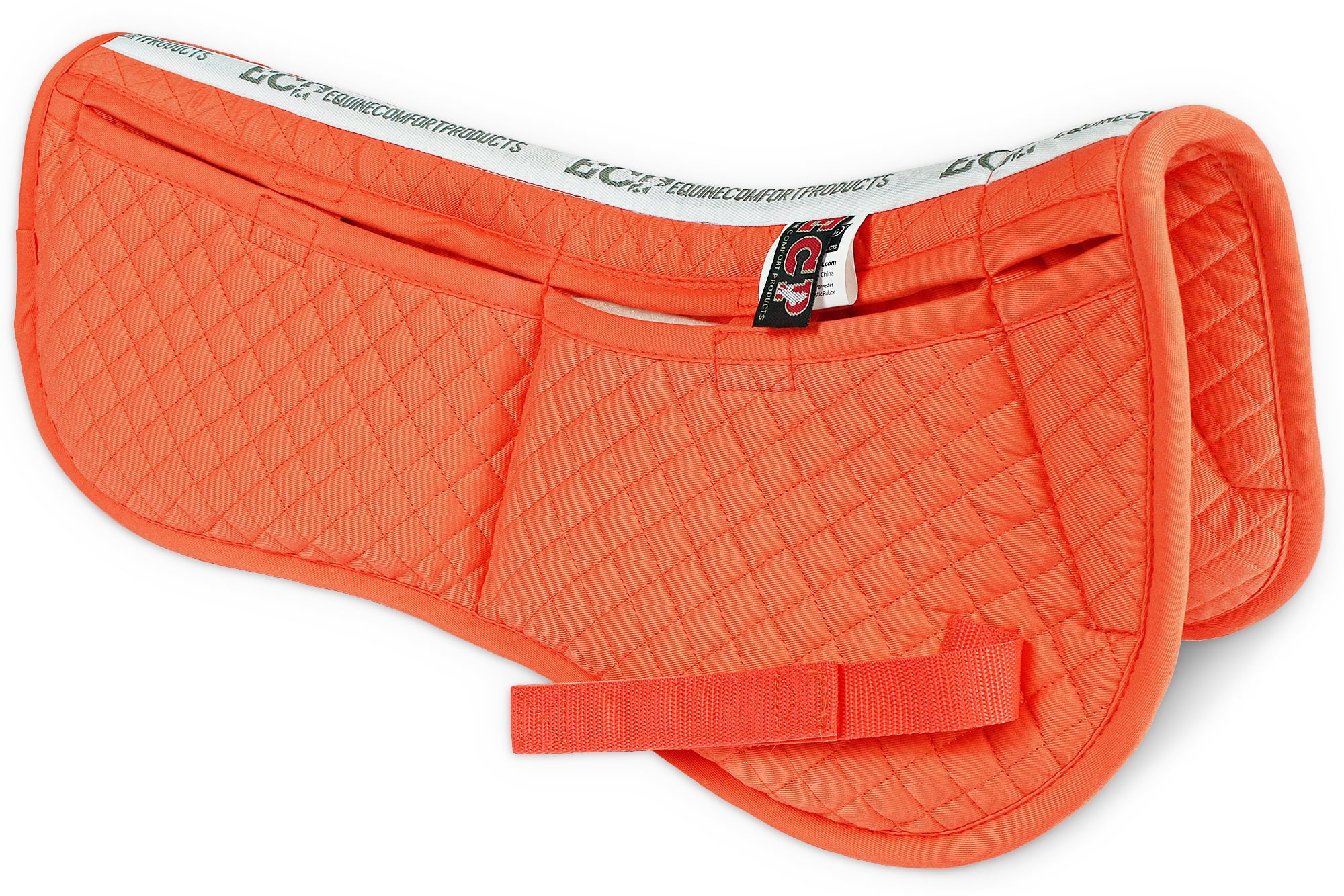 ECP Equine Comfort Products Correction Half Saddle Pad, Coral Orange ...