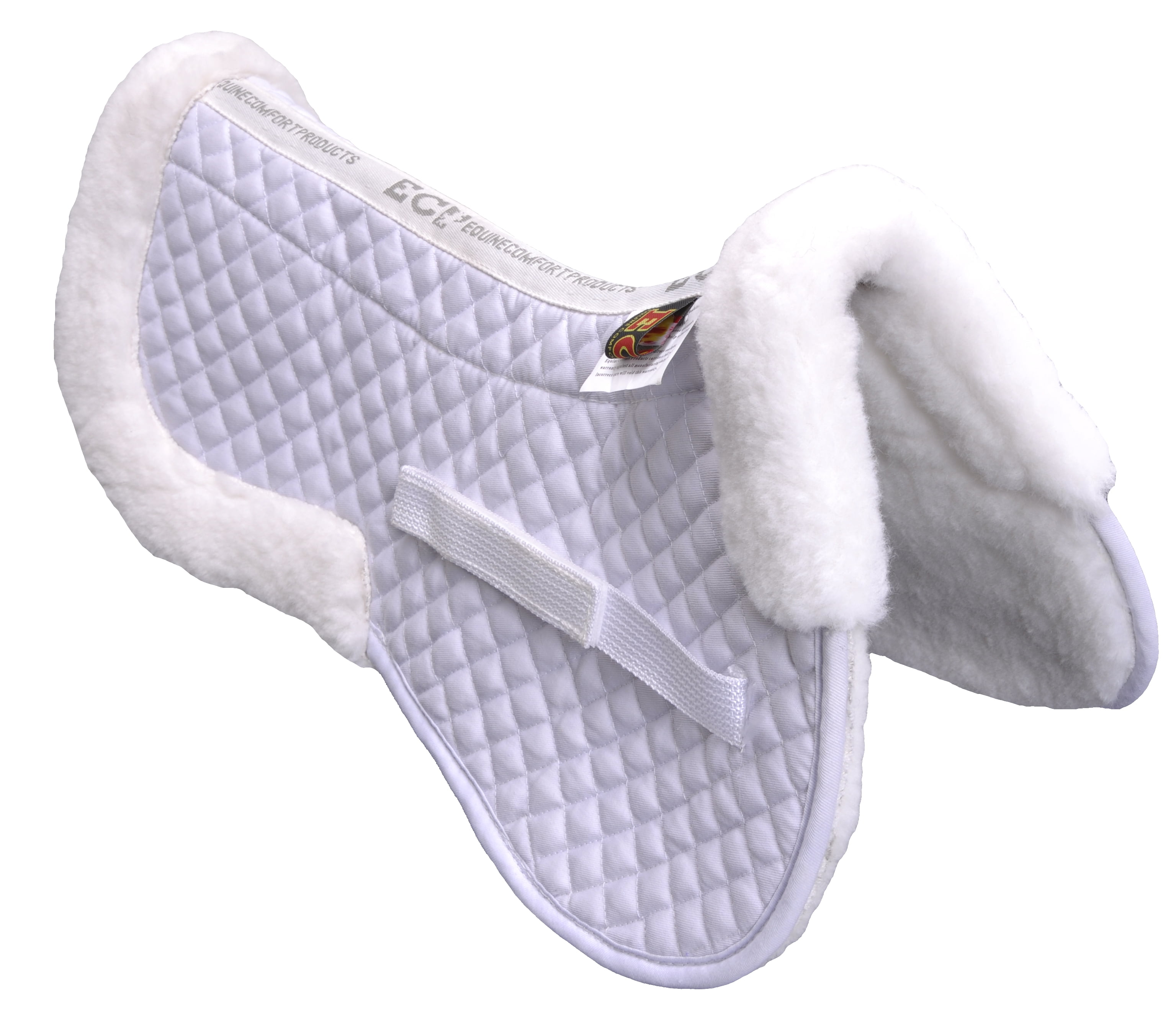 ECP Eurotech Deluxe Half Saddle Pad White - Walmart.com