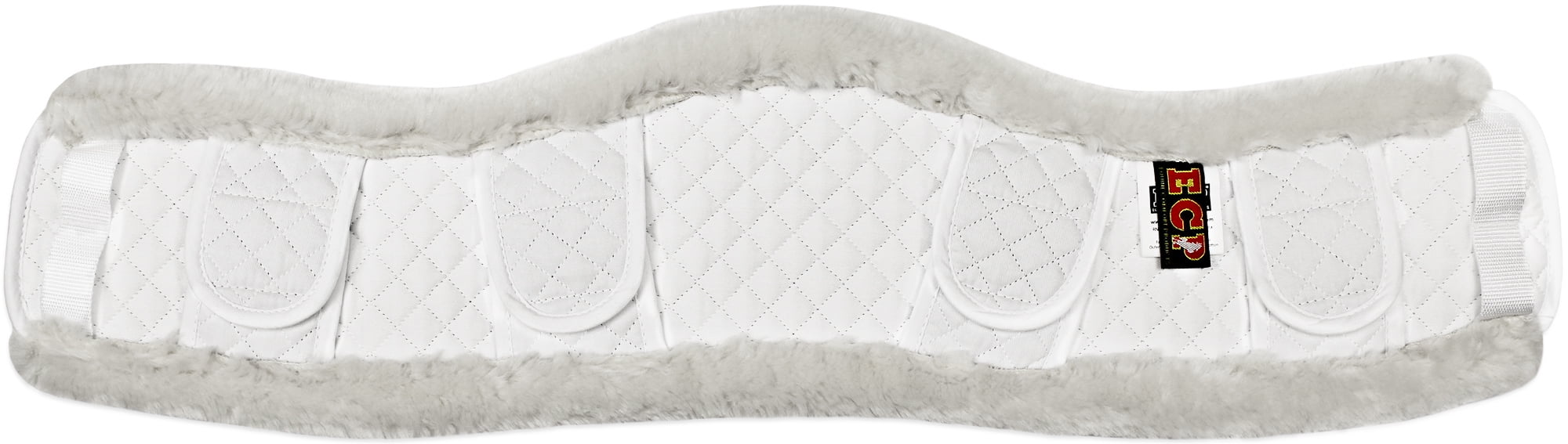 ECP Faux Shearling Contoured Girth Cover 30 Inches White - Walmart.com