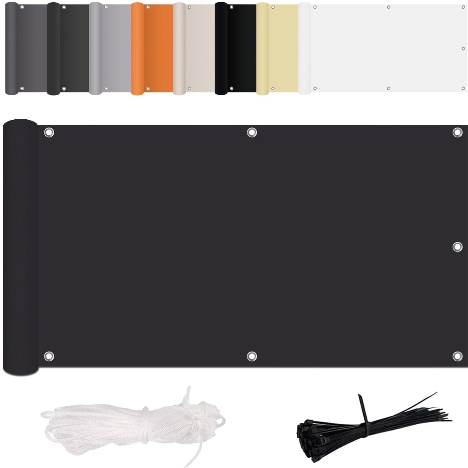 ECPECAD Balcony Privacy Screen Cover, Privacy Screen Balcony Shield for ...