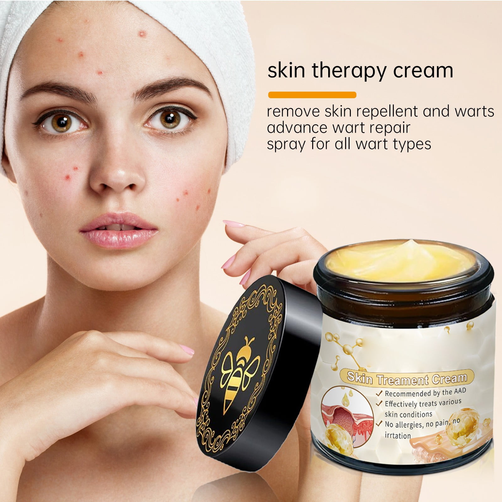 ECPECAD Bee Skin Cream, Bee Skin Cream, Full Body Skin Cream, Natural ...