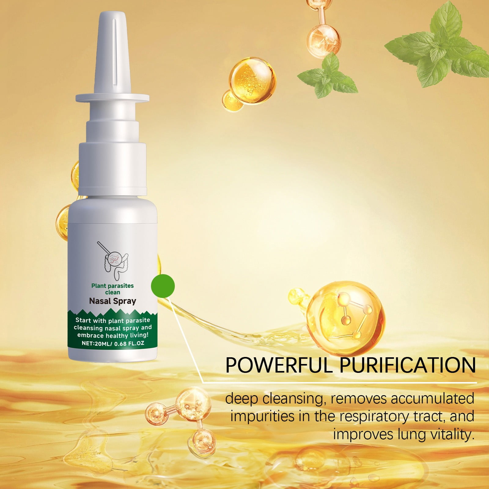 ECPECAD Nose Cleaning Spray Gentle Cleans The Nasal Cavity And In The ...