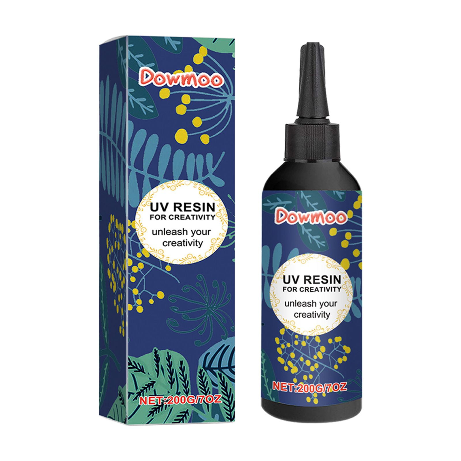 ECPECAD UV Resin Kit with Light, Bonding&Curing in Seconds, 200ml UV Resin Kit with UV ...