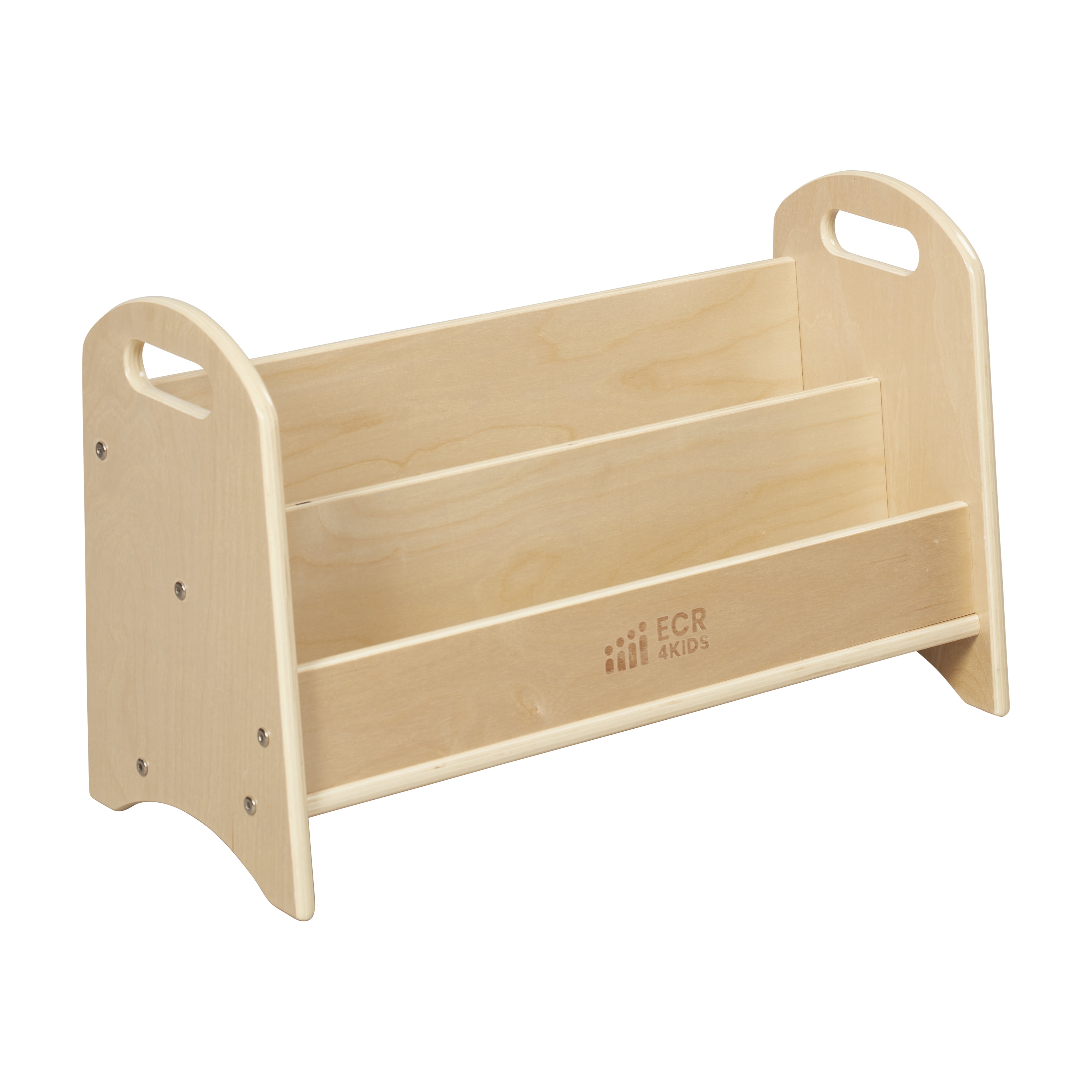 ECR4Kids 2-Shelf Tabletop Book Display with Handles, Natural - Walmart.com