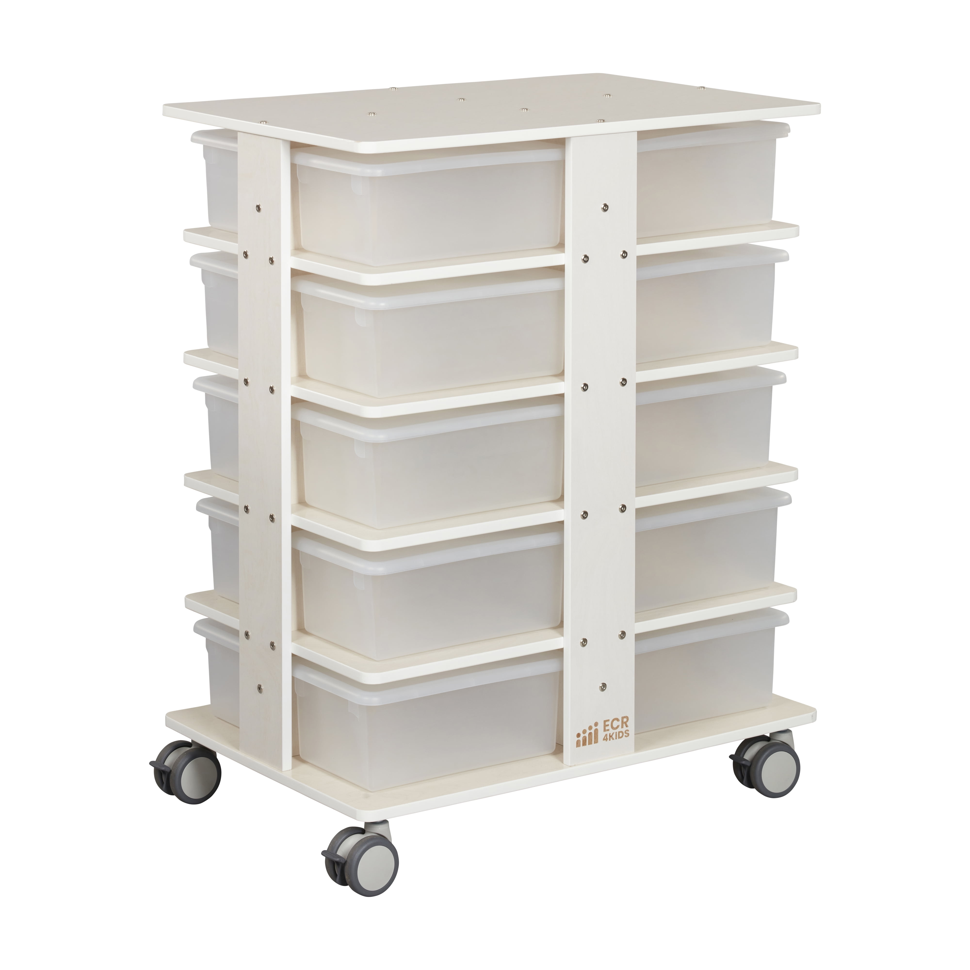 20-Compartment Mobile Storage Tower and 20 Cubby Bins, 5x4 - Walmart.com
